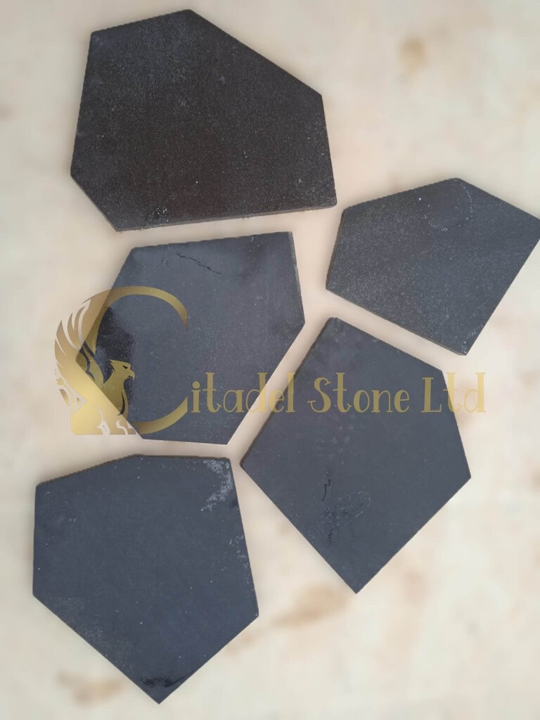 Black Basalt Hexagon Pavers Supplier In Arizona | Citadel Stone